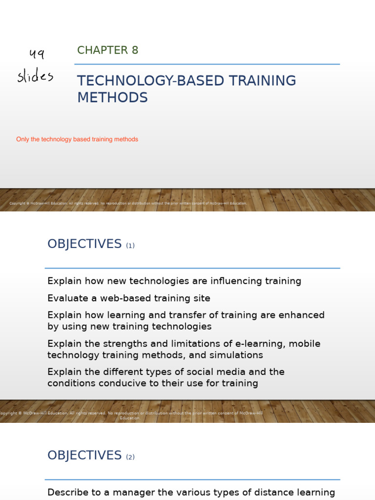Ch8 - Technology-based training methods | PDF | Augmented Reality | Educational Technology