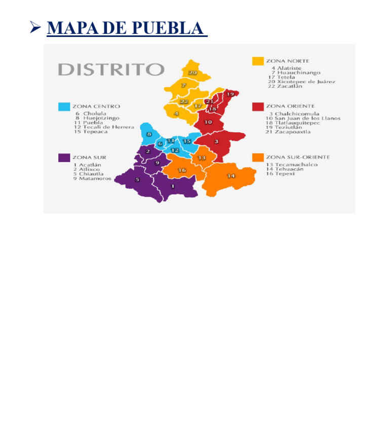 Mapa de Puebla: Guía Completa | PDF