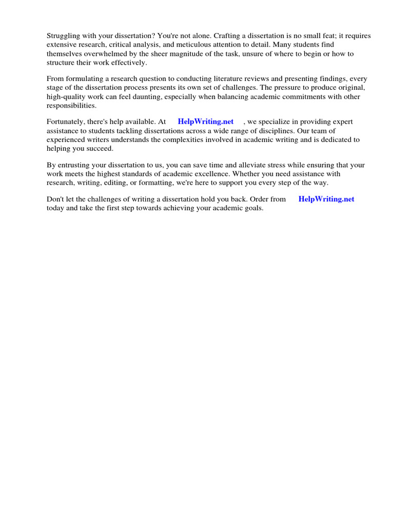 Short Dissertation Example | PDF | Thesis | Innovation