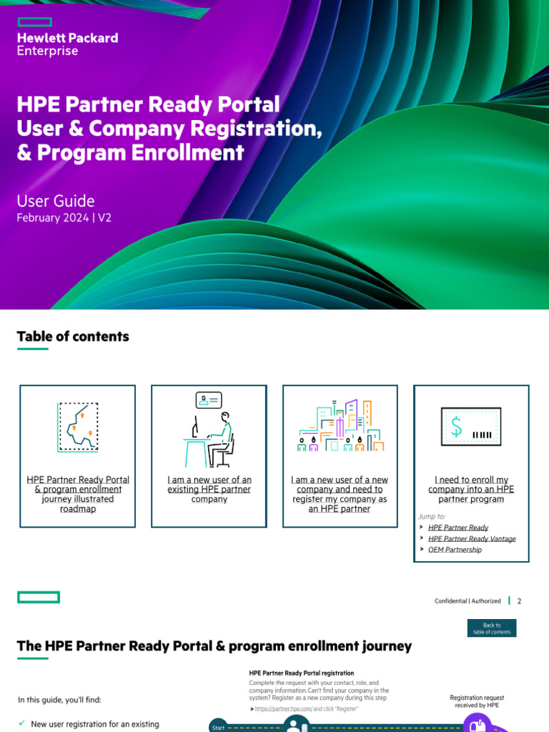 HPE Partner Ready Portal Registration and Enrollment - Feb - 24 | PDF