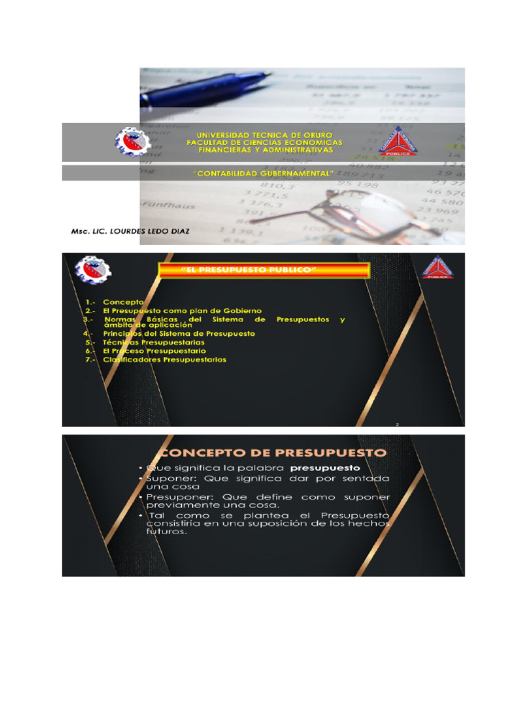 TEMA 2 EL PRESUPUESTO PUBLICO | PDF