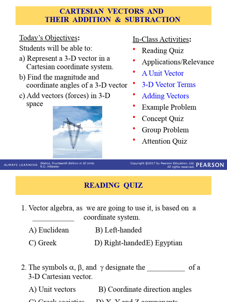 Statics Lec PPT Section 2.5-2.6 | PDF