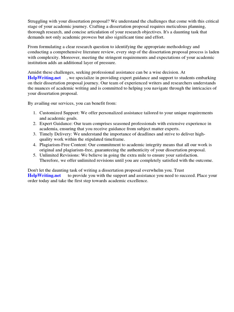 Dissertation Proposal Help | PDF | Thesis | Science