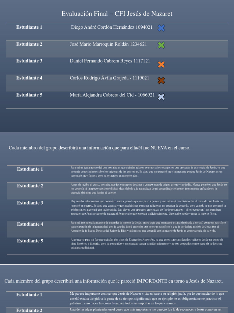 Examen Final Cfi Parte II | PDF | Jesús | Resurrección