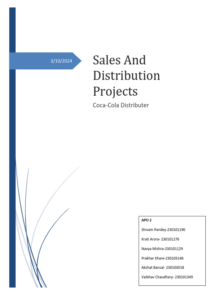 SDM Report | PDF | The Coca Cola Company | Return On Investment