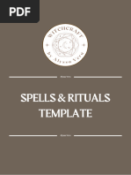 Ritual Worksheet | PDF