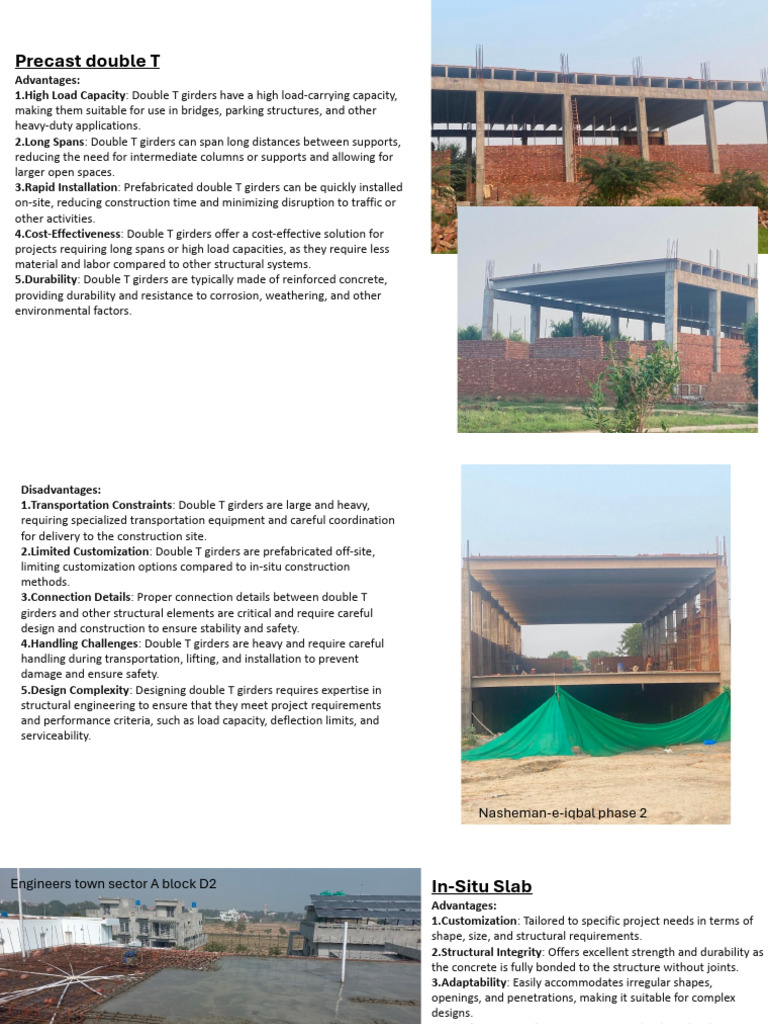 Precast and in-situ | PDF | Concrete | Precast Concrete