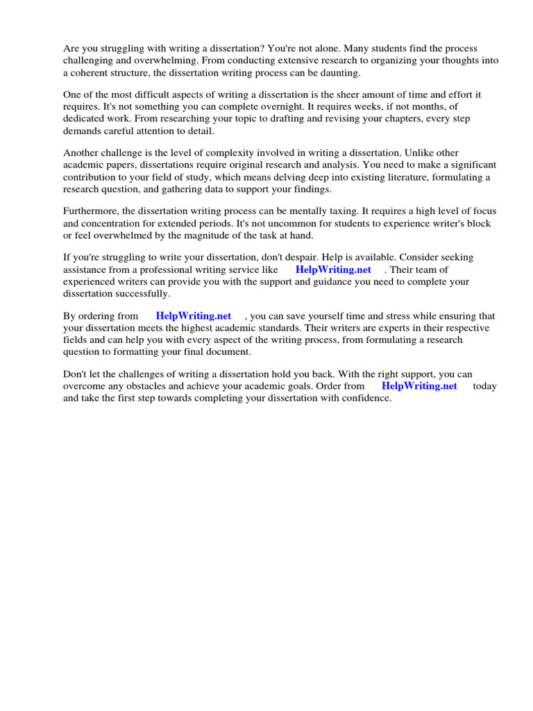 Dissertation Writing Challenges & Solutions | PDF | Thesis | Science