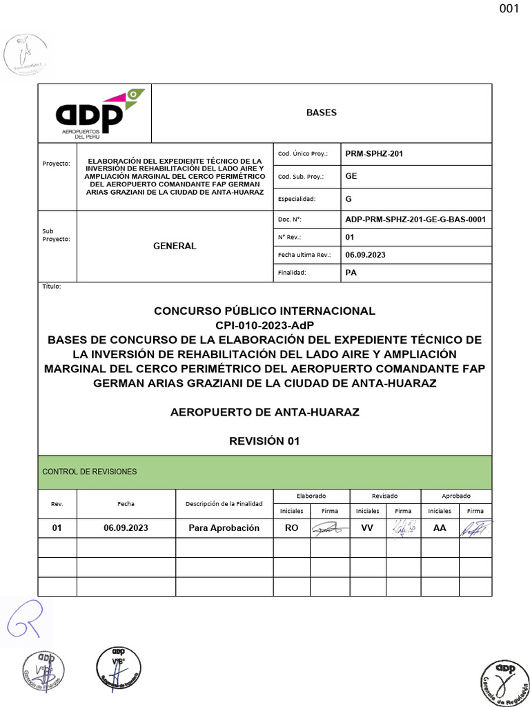 Bases de CPI 010-2023-AdP | PDF | Perú