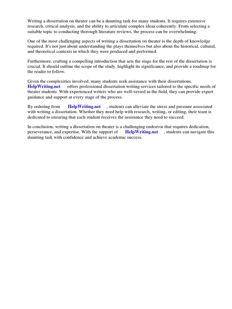 Introduction D Une Dissertation Sur Le Theatre | PDF | Refinancing | Thesis