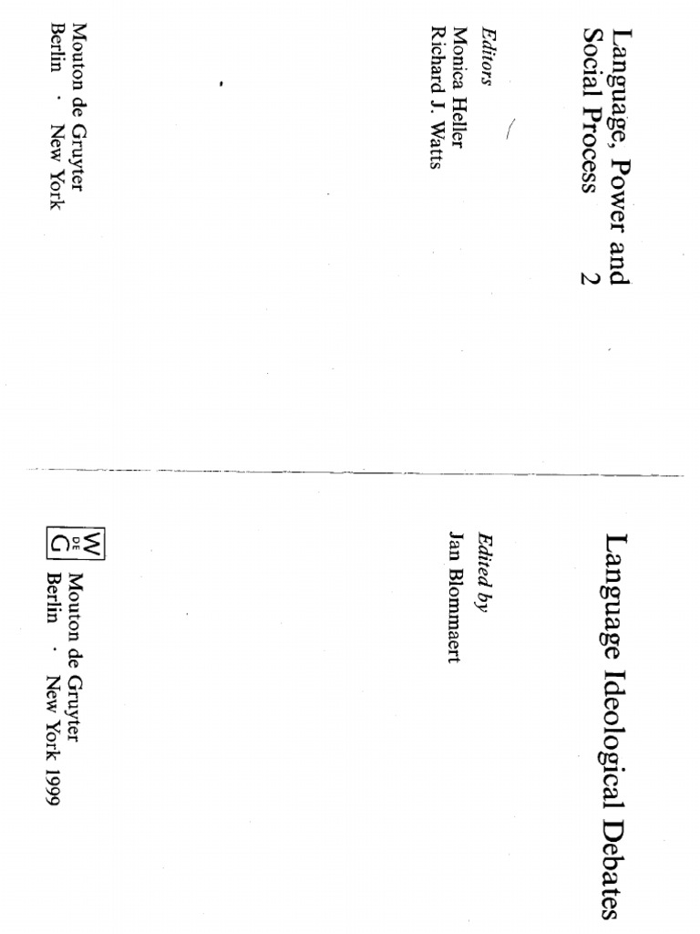 Blommaert 1999 | PDF