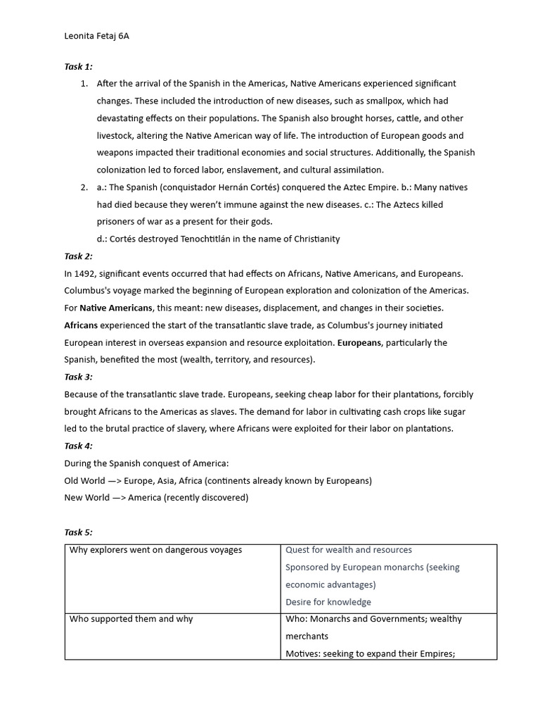Impact of Spanish Colonization on Cultures | PDF | European ...