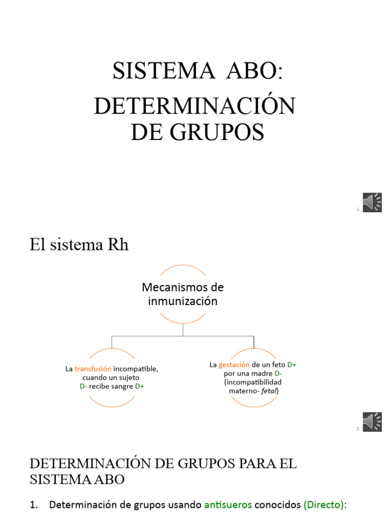 Determinación de Grupos Sanguíneos ABO y Rh | PDF | Tipo de sangre ...