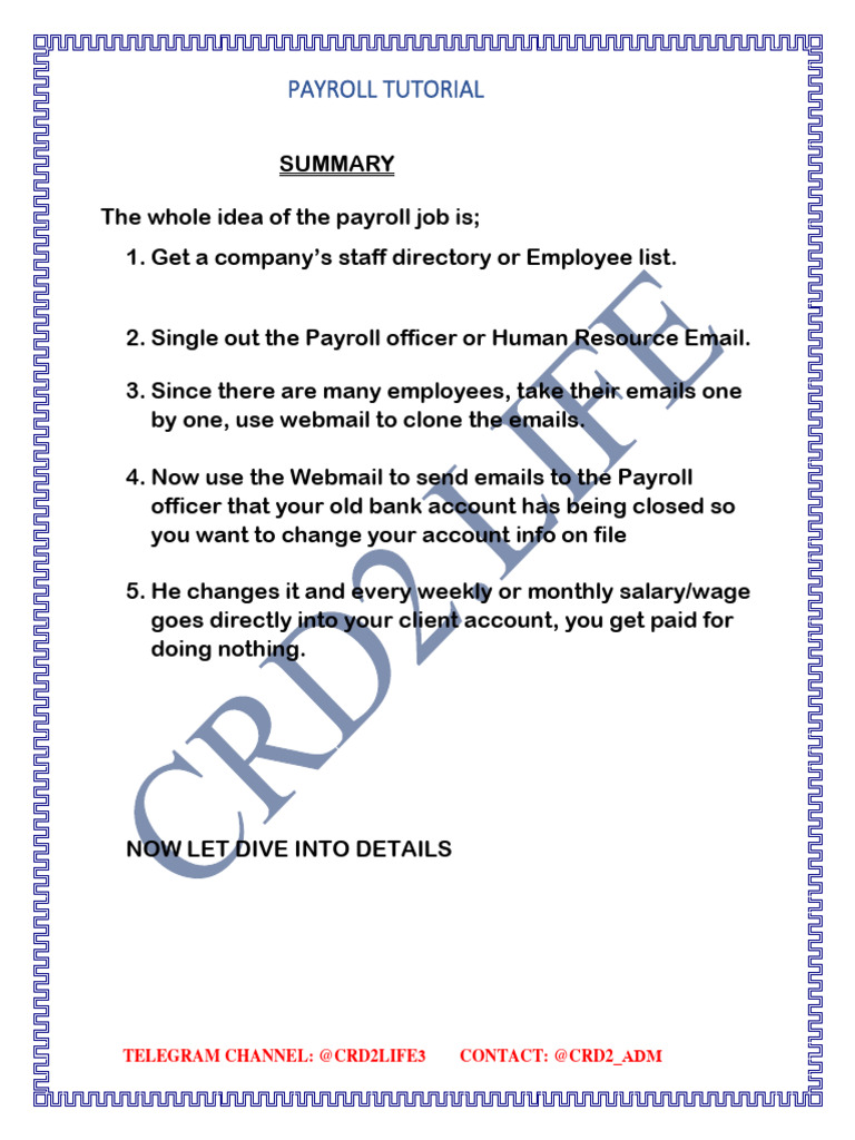 Payroll Tutorial 2 Pdf Payroll Online Services