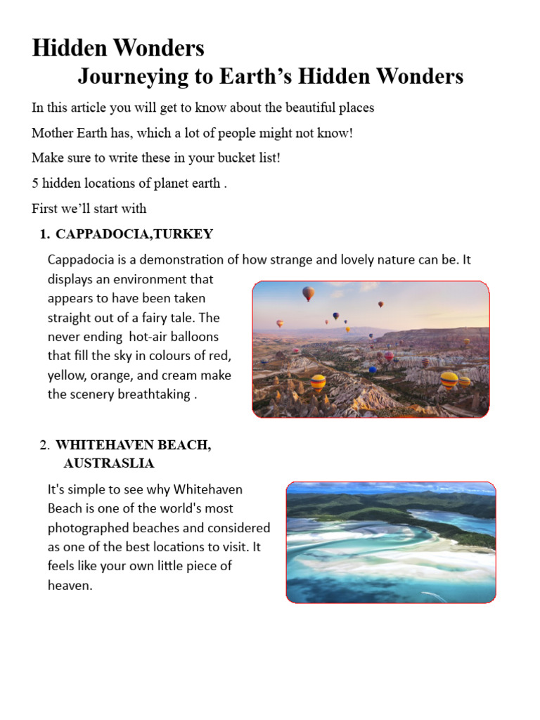 Hidden Wonders | PDF