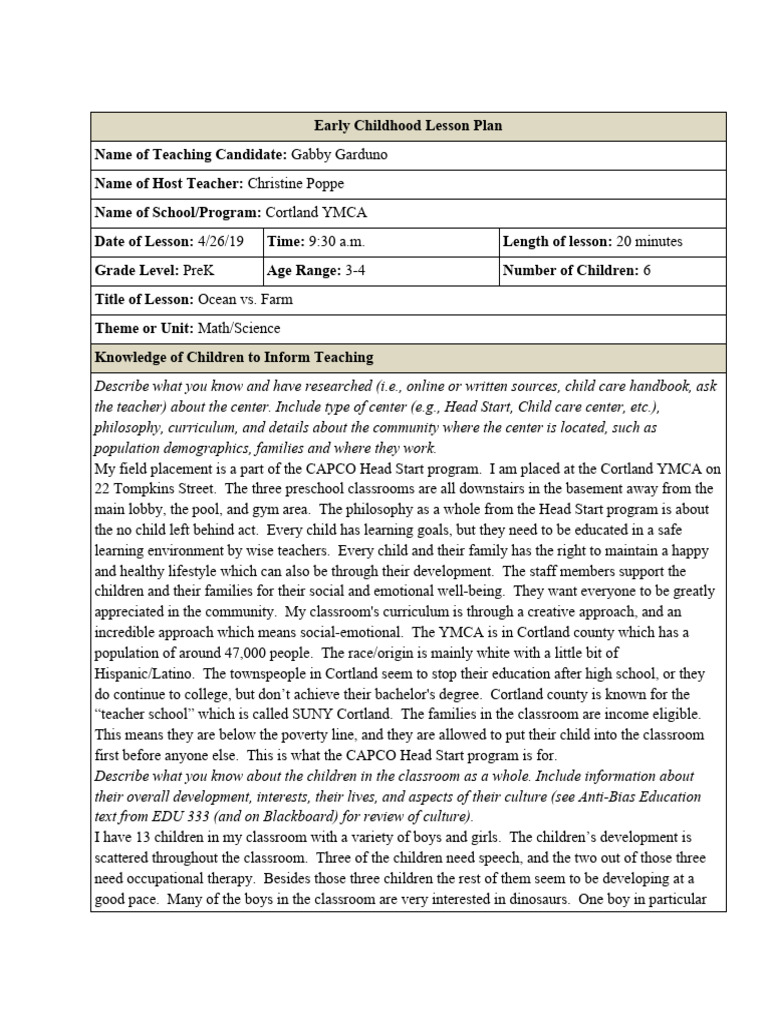 Math Science Lesson Plan | PDF | Vocabulary | Classroom Management