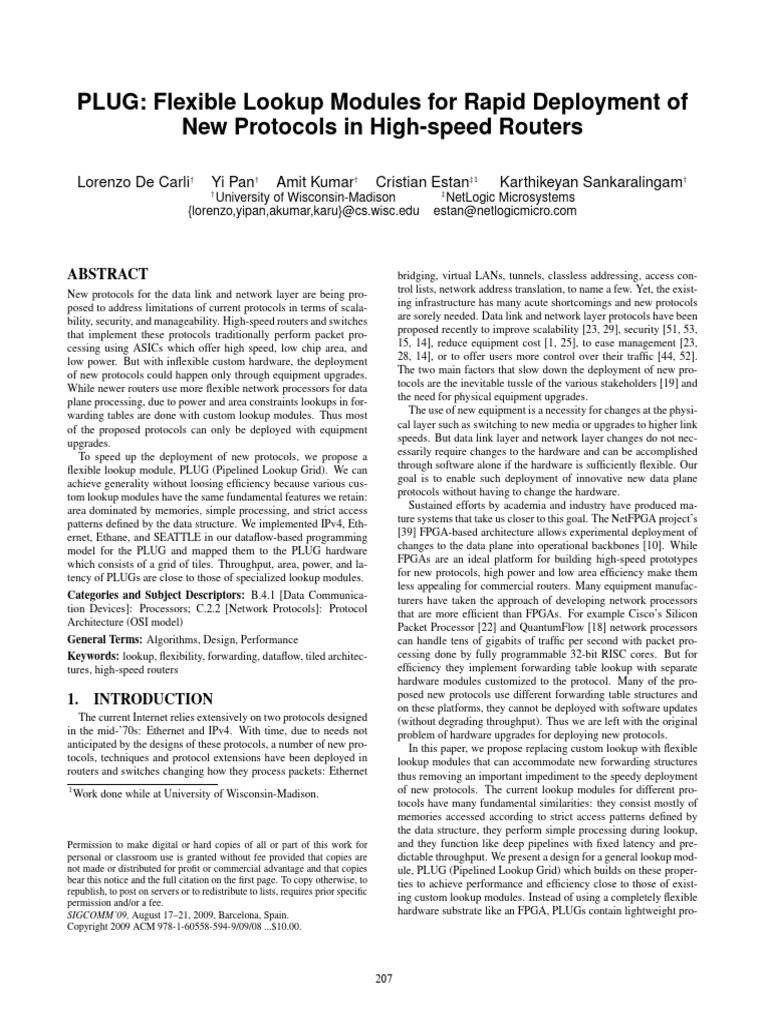 4. PLUG Flexible Lookup Modules for Rapid Deployment of | PDF ...
