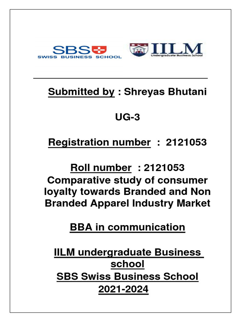 111final Theisis | PDF | Brand | Customer Satisfaction