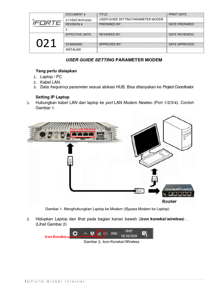 Panduan Pengaturan Modem Newtec | PDF | Bisnis | Teknologi & Rekayasa