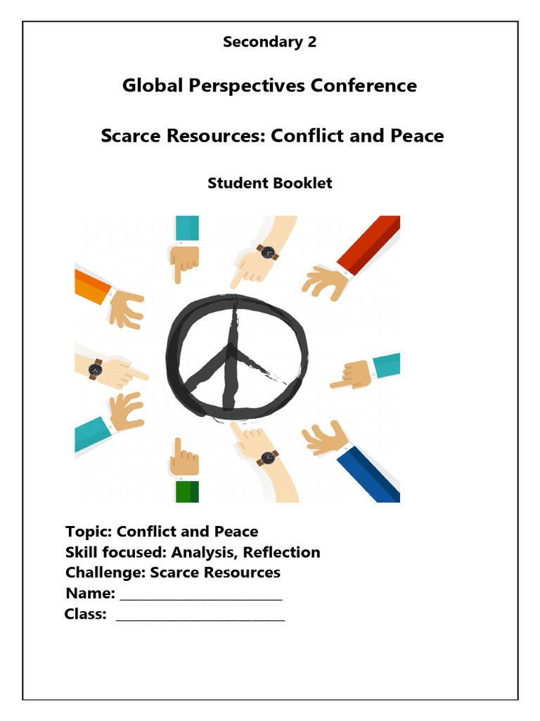 Student Booklet - Conflict and Peace 1 | PDF | Thought | Rubric (Academic)
