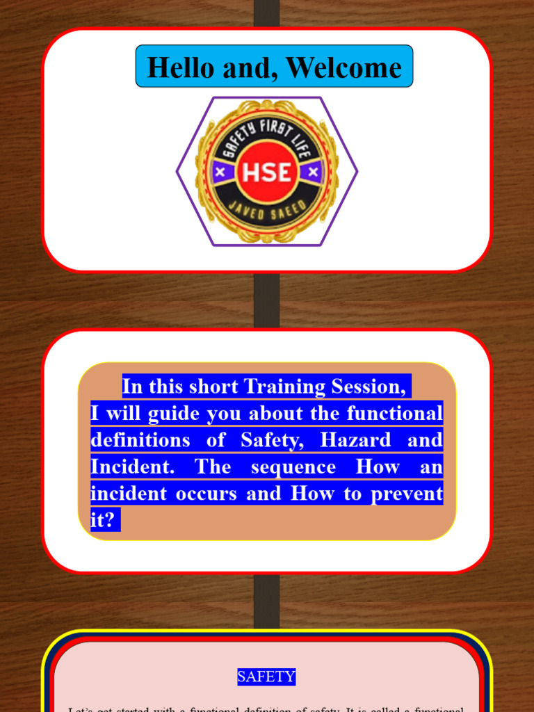 Functional Definition of Safety | PDF | Safety | Hazards