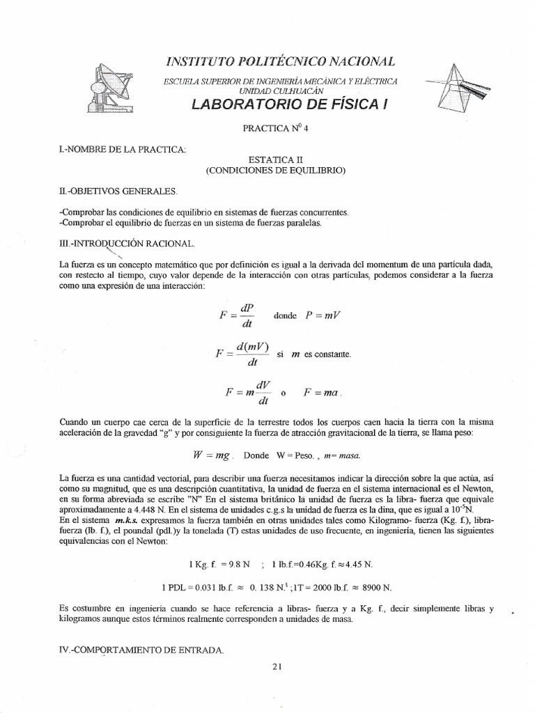 Estatica Practica | PDF