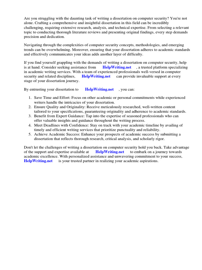 Computer Security Dissertation Ideas | PDF | Computer Security | Security