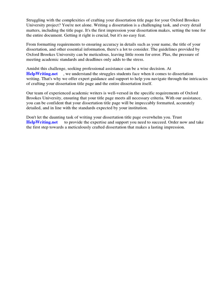 Oxford Brookes Dissertation Title Page | PDF | Corporate Governance ... Oxford Brookes Dissertation Title Page | PDF | Corporate Governance ...