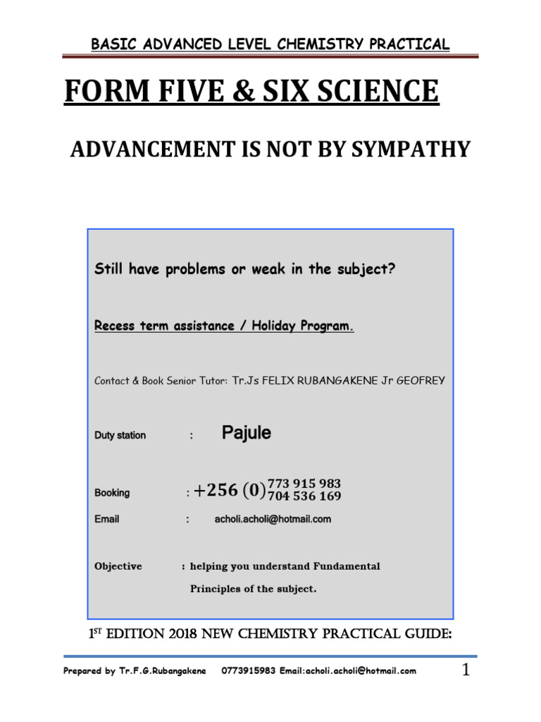 Final Copy of Basic Practical Chemistry | PDF | Hydroxide | Ammonium