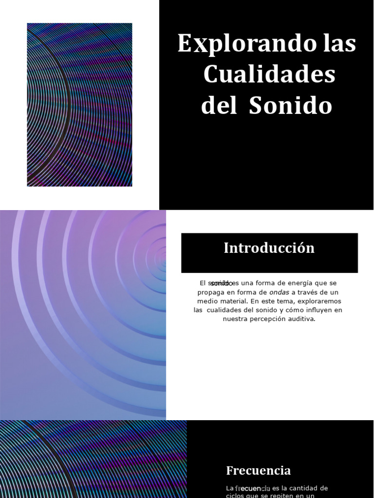 Las Cualidades Del Sonido | PDF | Sonido | Acústica