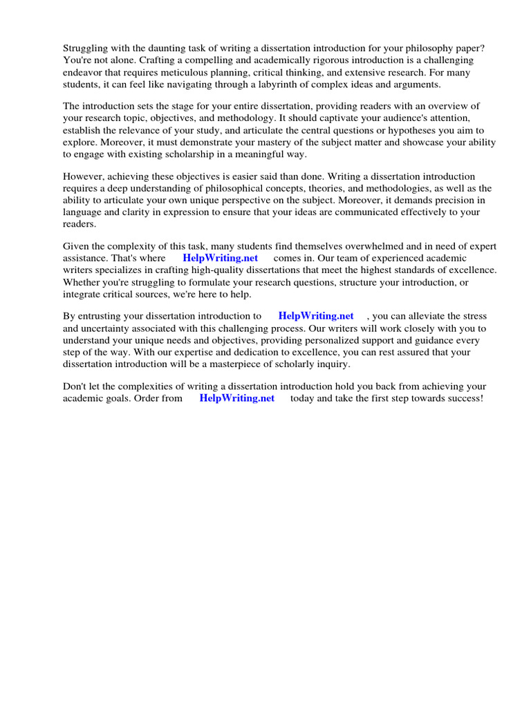 Introduction de Dissertation de Philo Exemple | PDF | Thesis | Expert