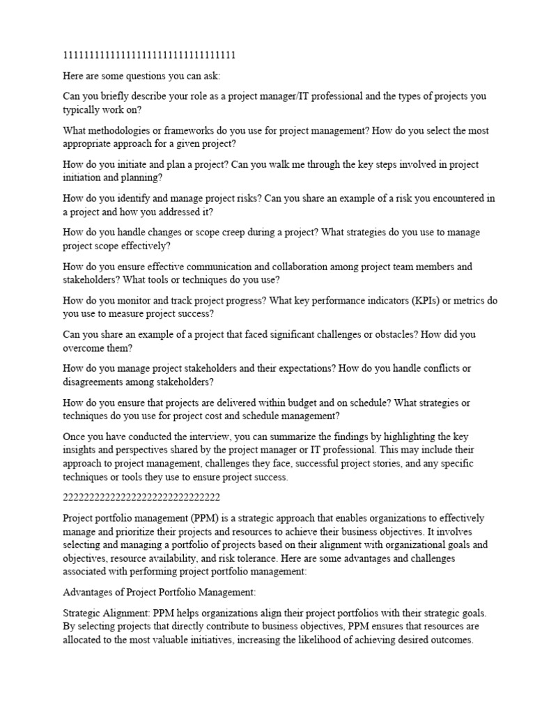 1 | PDF | Project Management | Risk