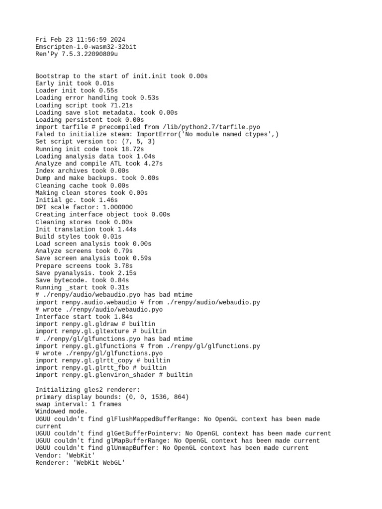 Log | PDF | Web Gl | System Software