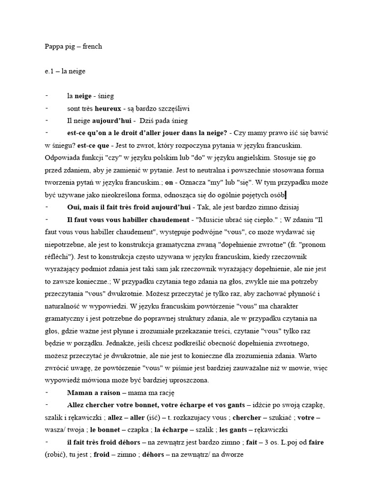 Peppa Pig - French | PDF