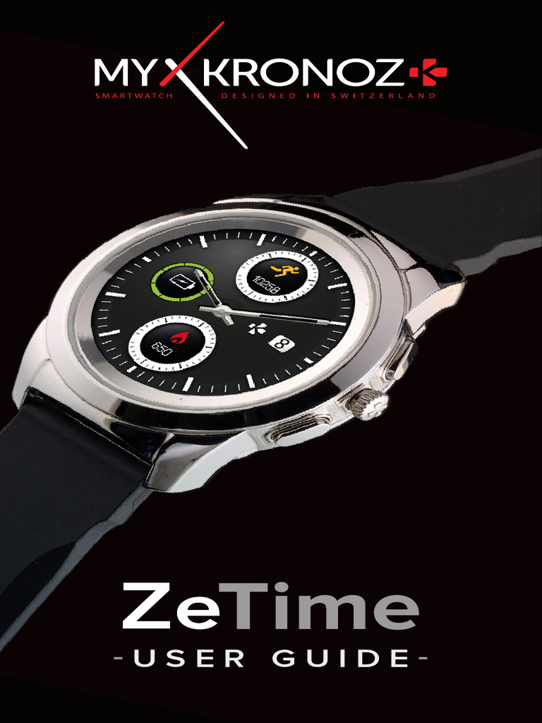 ZeTimeUser Guide en | Download Free PDF | Ios | Smartwatch