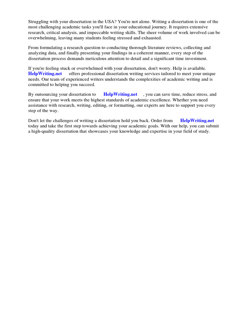 Dissertation Usa | PDF