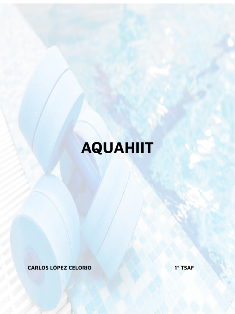 AQUAHIT (1) | PDF | Aptitud física