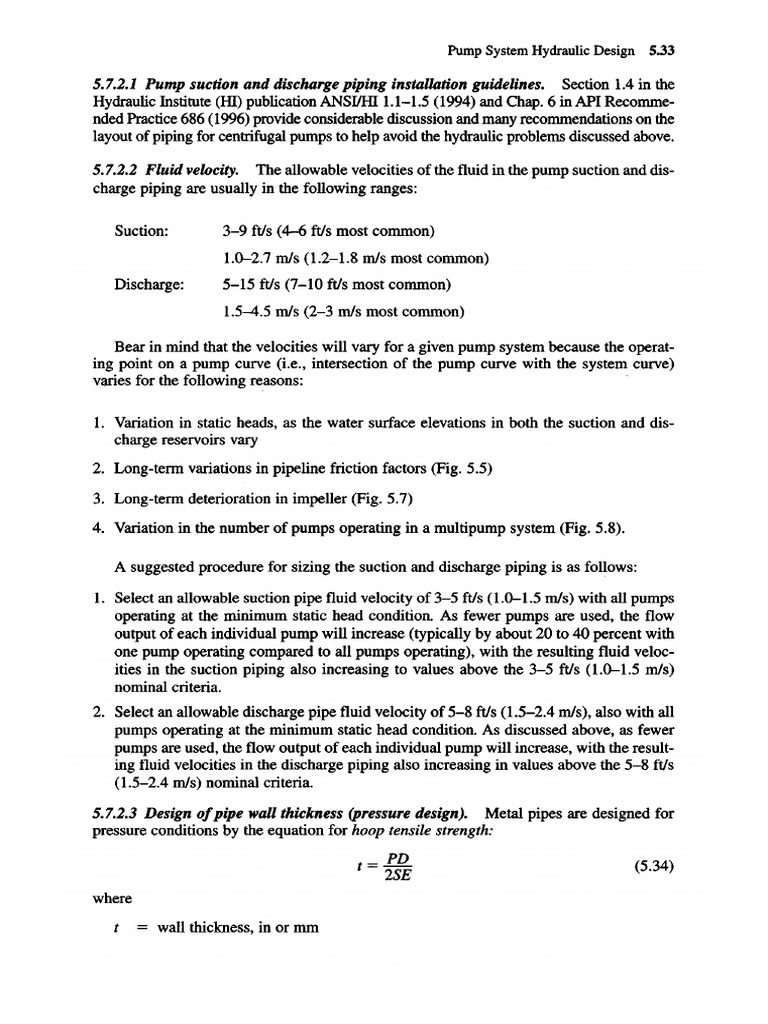 Velocity of Fluid Pump | PDF