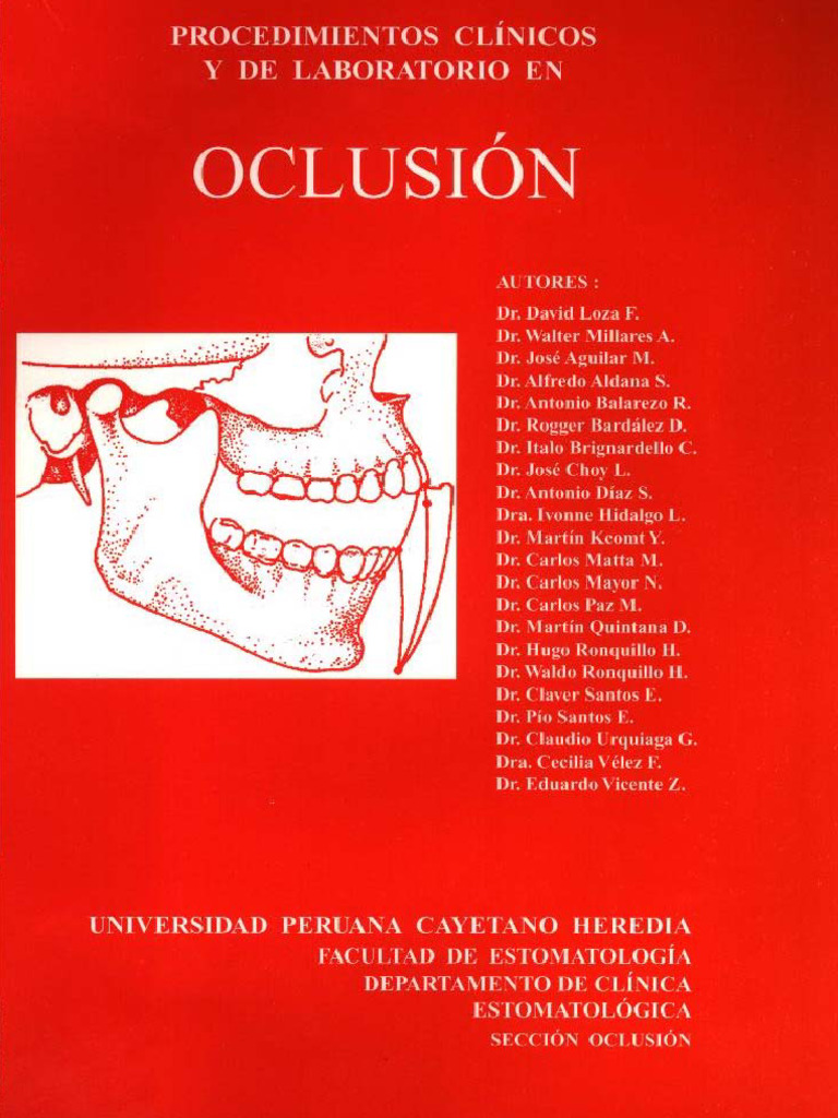 Procedimientos Clinicos y de Laboratorio en Oclusión | PDF
