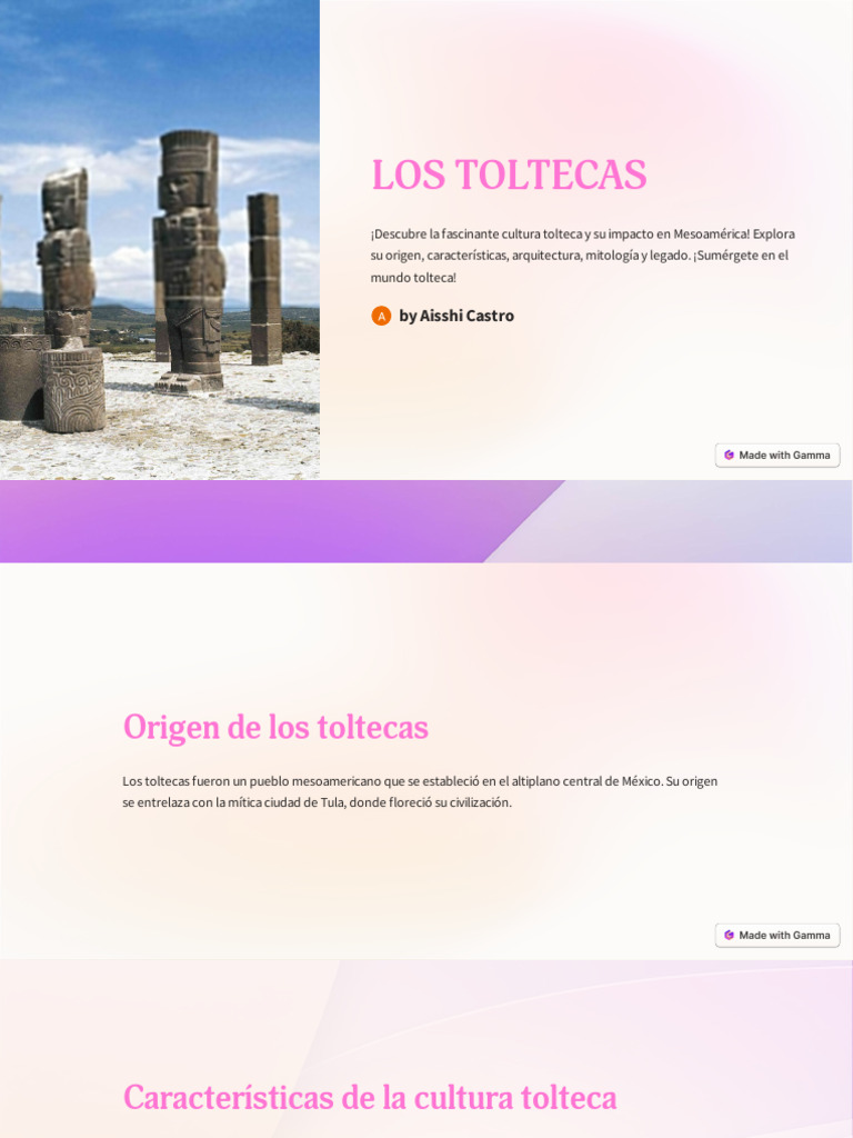 Origen y características de los toltecas | PDF | Mesoamérica ...