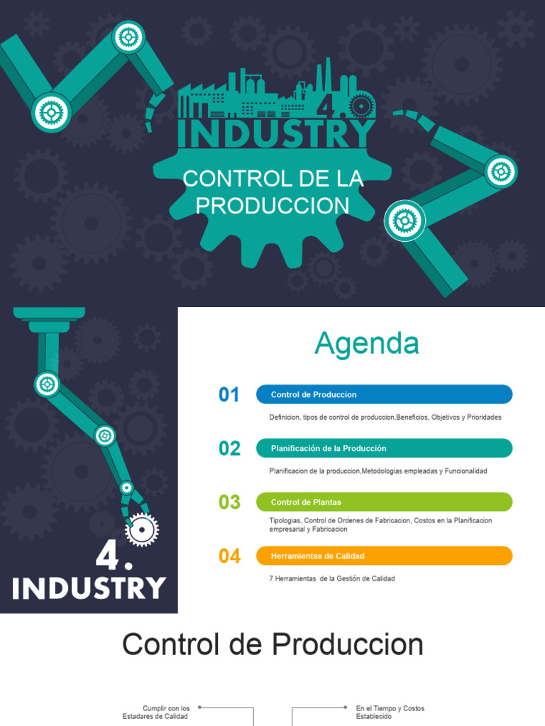 Presentacion Control de Produccion | PDF | Planificación | Calidad (comercial)