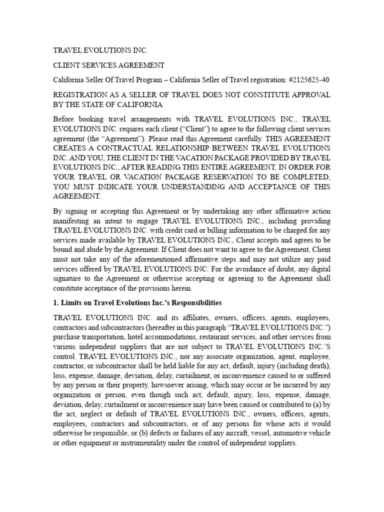 Template CTM Travel Agreement (3-11-24) (MMMR) | Download Free PDF ...