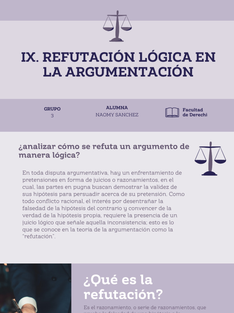 Refutación Lógica en Argumentación | PDF | Prueba matemática | Falacia
