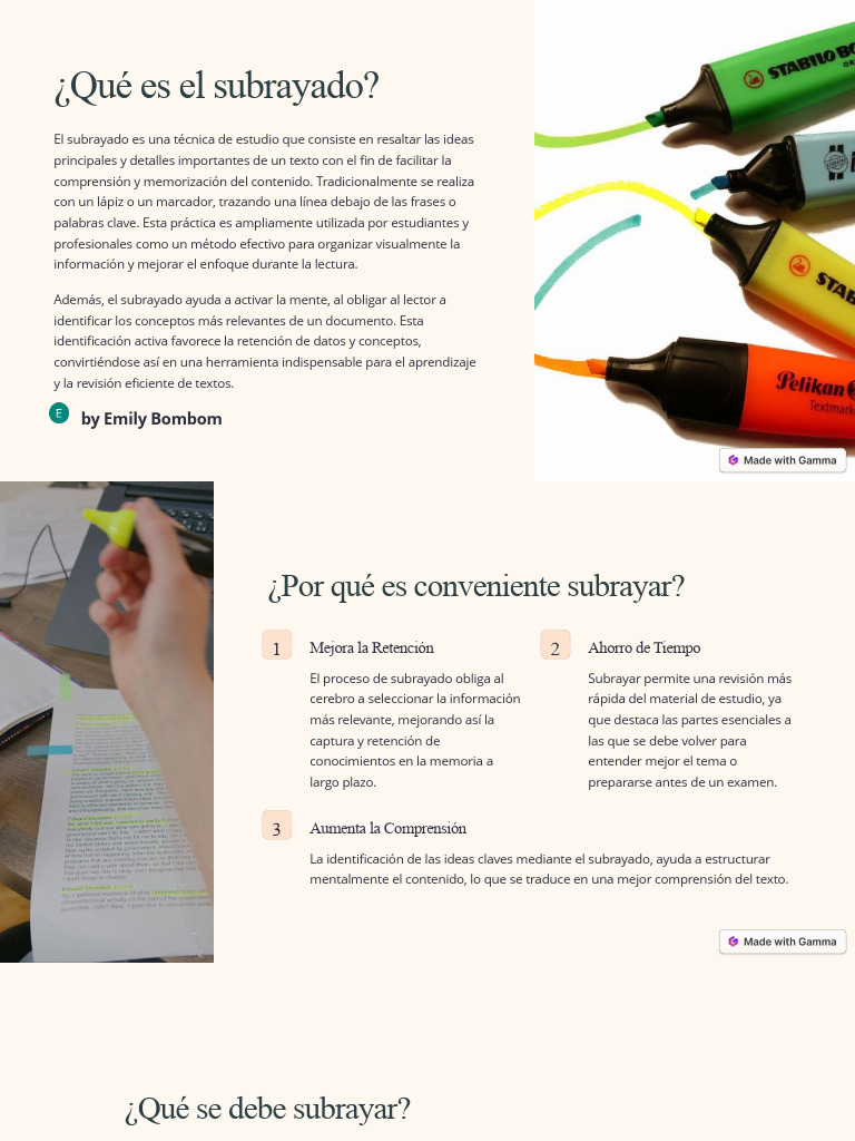 Que Es El Subrayado | PDF | Neurociencia | Ciencia cognitiva