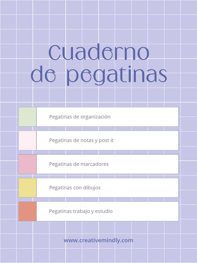 Cuaderno de Pegatinas Digitales Vertical | PDF