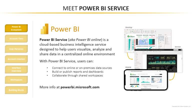 Up and Running With Power BI Service 10 | PDF | Business | Computers
