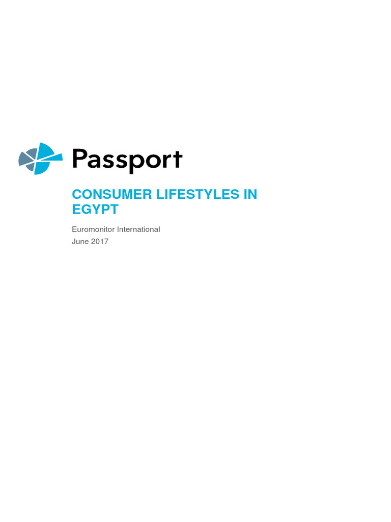 Consumer Lifestyles in Egypt Euromonitor | PDF | Drink | Online Shopping