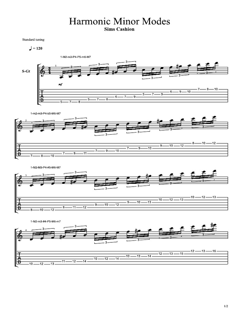Harmonic Minor Modes | PDF