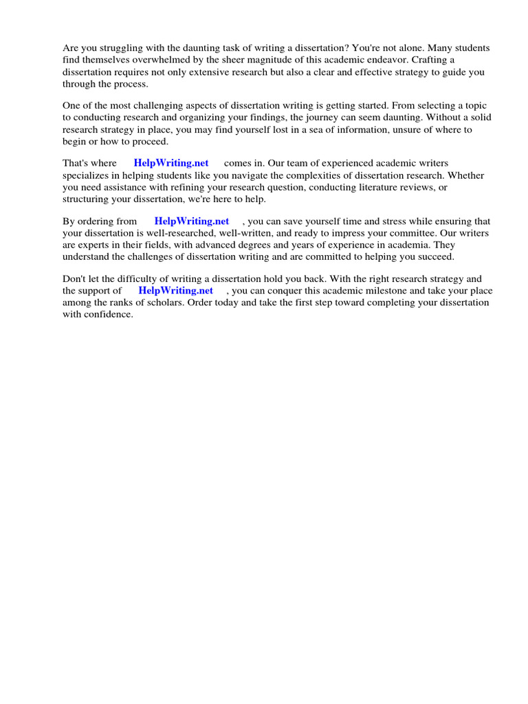 Dissertation Research Strategy Getting Started | PDF | Thesis | Science