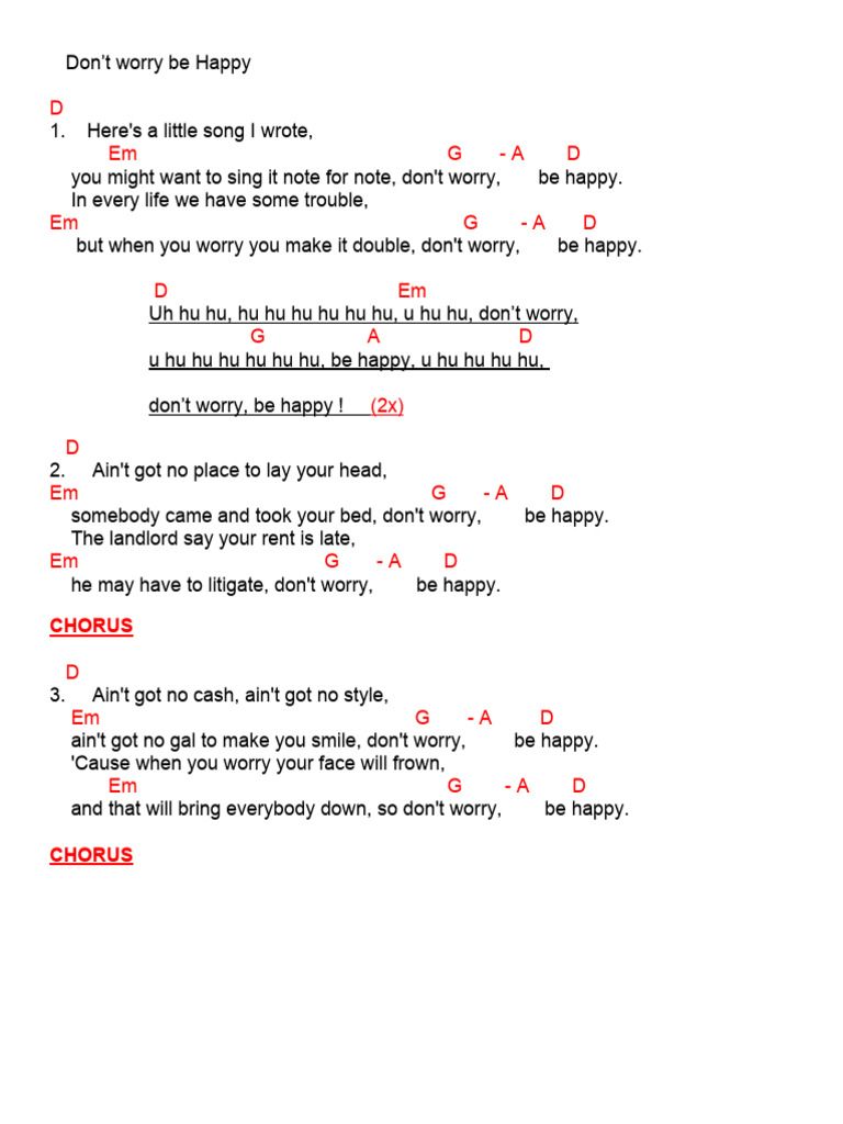Dont Worry Be Happy | PDF